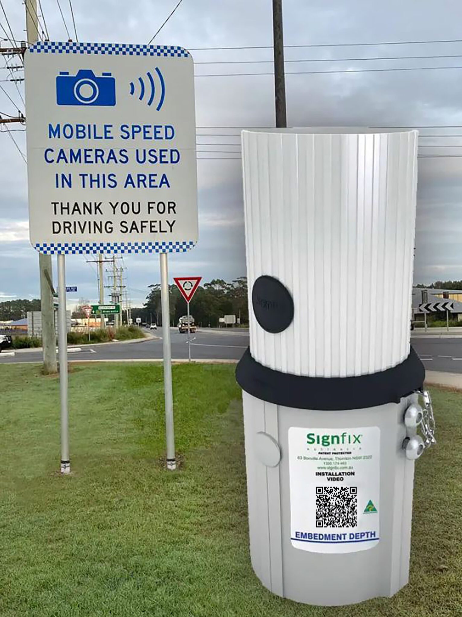 Signfix Website | Signfix® Frangible Sign Support Structure