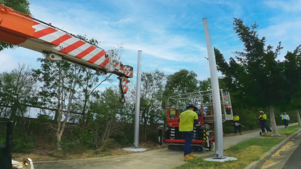 Signfix Website | Installation of Optimast® MASH Frangible Sign Support ...